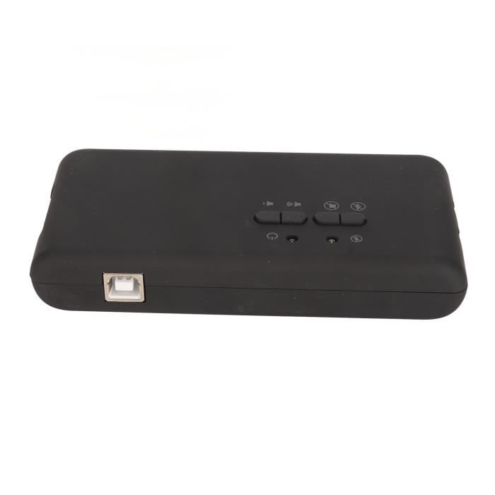 Carte son USB 7.1 - QIILU - Modèle 12 Mbps - Échantillonnage 48 kHz ...