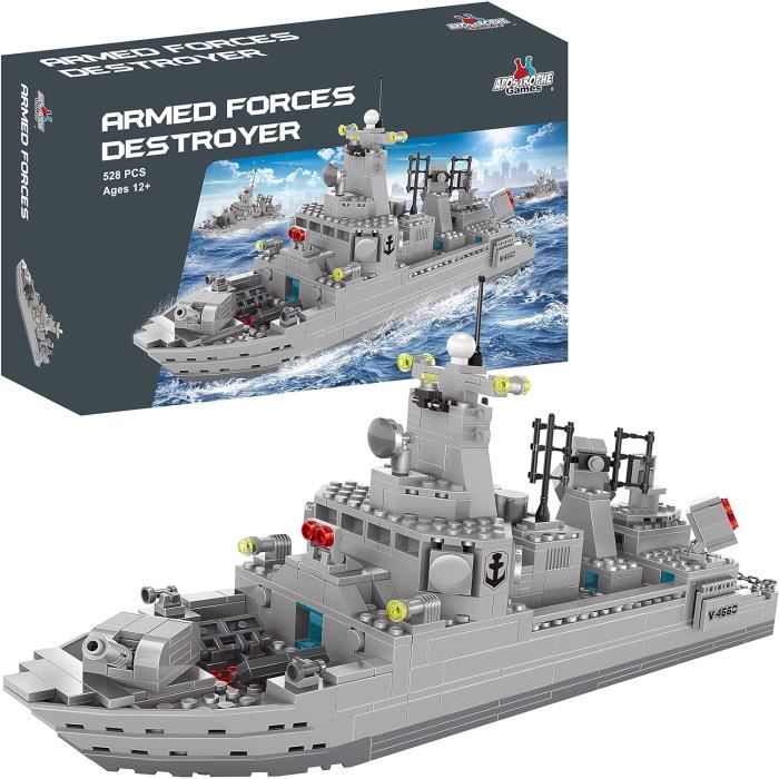 Ensemble De Blocs De Construction Militaires (Navire Destroyer De La ...