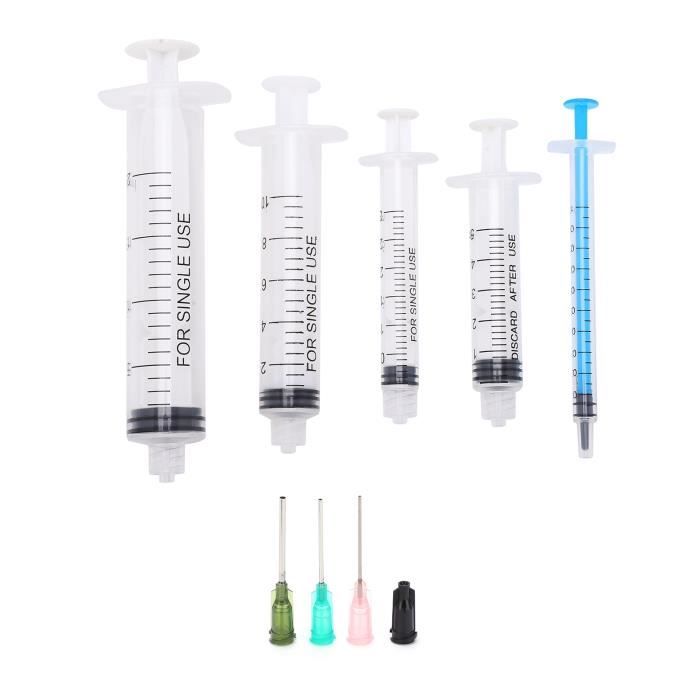 TMISHION Plastic Syringe Needle Set, Manual Disposable Tool Plastic ...