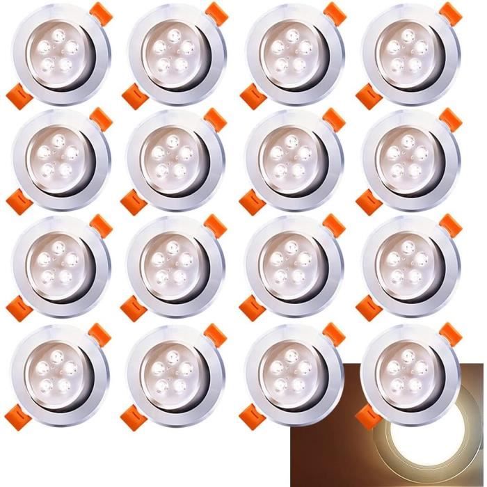 Spots Encastrables Led Ultra Plats 230v Lot De 20 Spots Encastrables