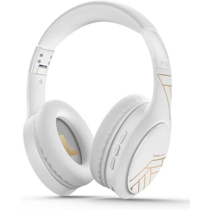 Casque Bluetooth Sans Fil, Casque Audio Avec Microphone, 60 Heures, 3 Eq Modes, Casque Pliable ...