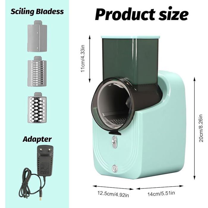 Râpeuse légume électrique 3-en-1 50W avec 3 lames MANDOLINE - Cdiscount ...