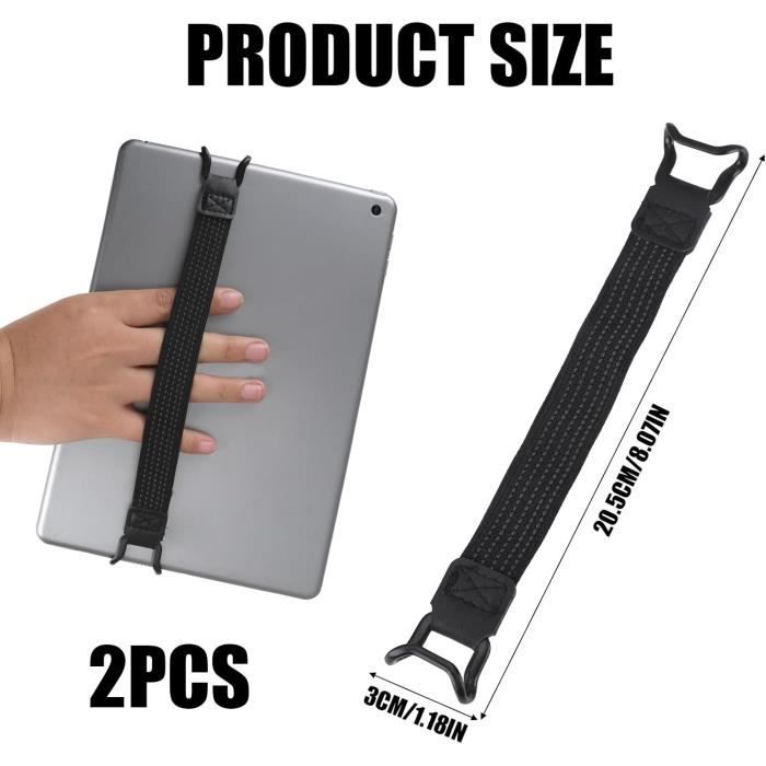 2PCS Sangle Universelle Antidérapante pour Tablette, Sangle élastique ...