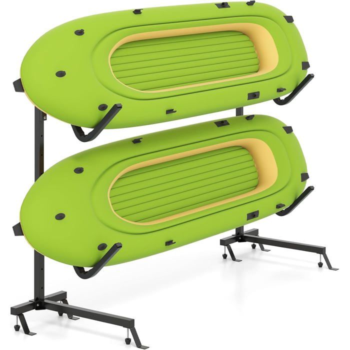 GOPLUS Porte-Kayak Autoportant Sup 2 Places, Crochets Réglables 6 ...