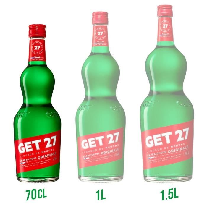 Liqueur Get 27 - Liqueur de menthe - France - 17.9%vol - 70cl - La cave ...