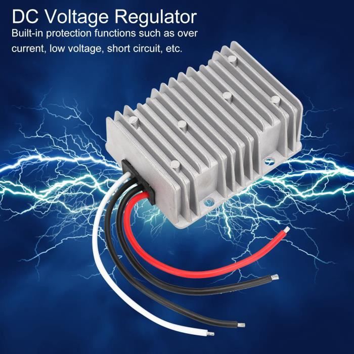 TMISHION Régulateur de tension de voiture Régulateur de Tension DC pour Voiture Module ...