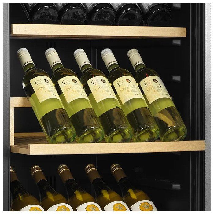 Cave inox à vin 416 Litres PRO 2 zones, 1 porte vitrée, 220 W, 220 V ...