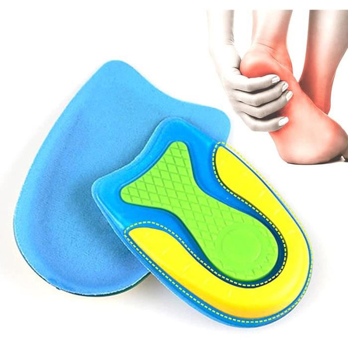 Talonnettes en Gel de Silicone Talonnette silicone gel orthopédique ...