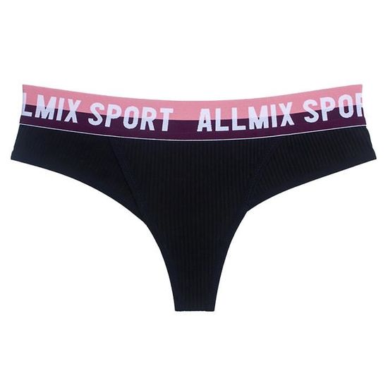 Culotte Sexy Femme Sport Rayé Taille Basse String Minimaliste Sans ...