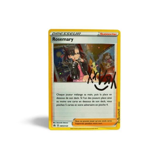 Carte Pokémon Rosemary 90 PV SWSH120 Promo NEUF FR - Cdiscount Jeux ...