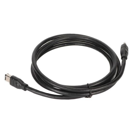 Câble DV Firewire - QQMORA - 6 broches à 4 broches - 1,8 m - Plug and Play - IEEE1394 ...
