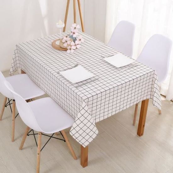 140*140cm Nappe de table rectangulaire Nappe rectangulaire Nappe en lin ...