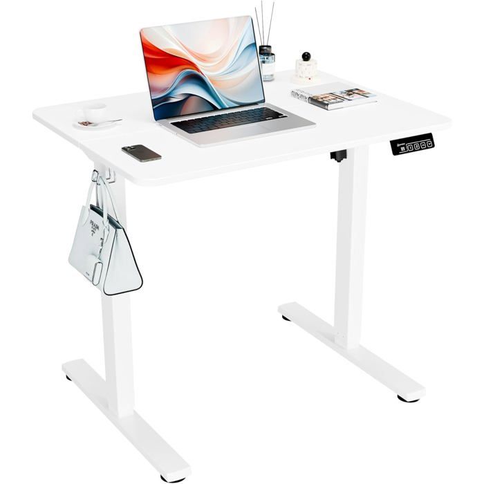 ERGOMAKER Bureau Assis Debout 80 x 60 cm - Bureau électrique réglable ...