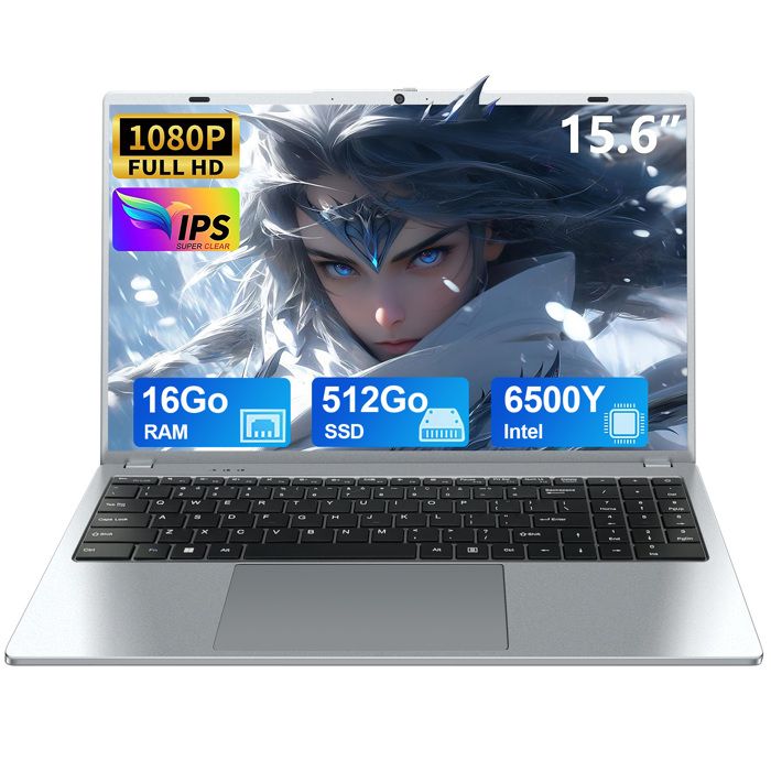 PC Portable 15,6" IPS - Intel Pentium Gold 6500Y (Jusqu'à 3,4 GHz ...