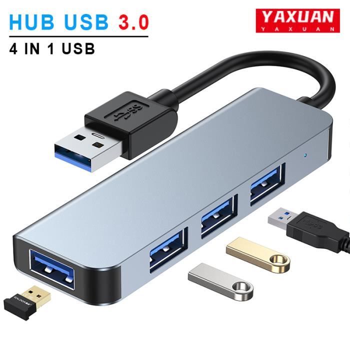 USB 4 EN 1 - Adaptateur USB HUB C 6 en 1, USB C vers USB 3.0, Dock Compatible HDMI pour MacBook ...