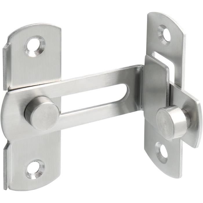 Verrou De Porte Coulissant Loquet De Porte À 90 Degré Avec Vis Serrure ...