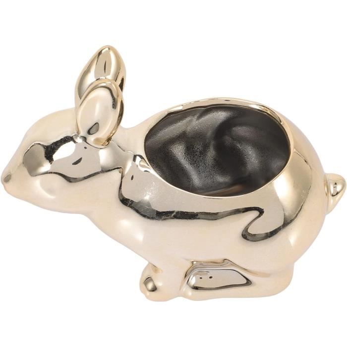 Pot De Fleur En Céramique Lapin Cache-Pot Décoratif Jardinière ...