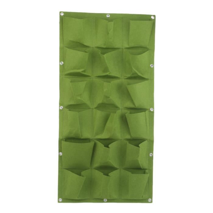 Jardiniere - bac a fleur,Sacs de plantation suspendus muraux verts, Pot ...