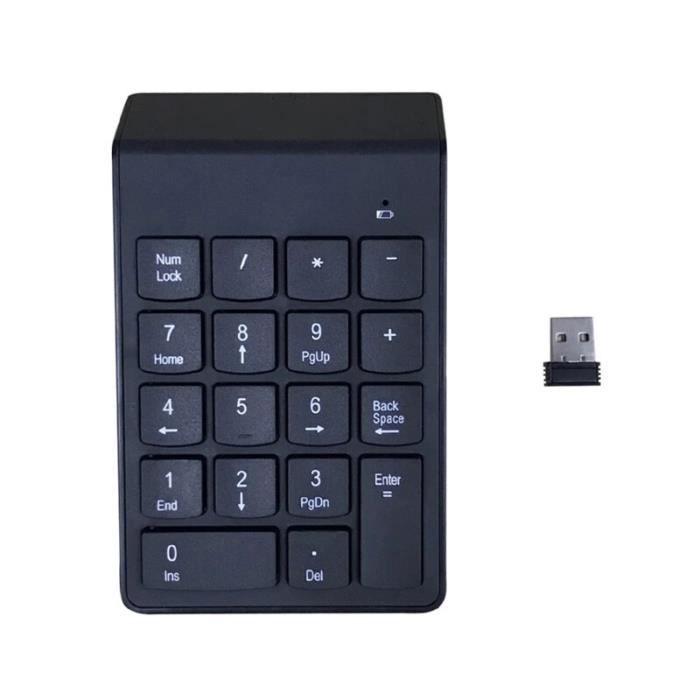Clavier numérique sans fil - Portable - 2.4GHz - 18 touches ...