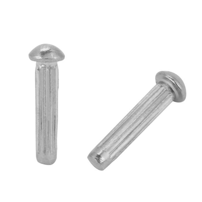 Cikonielf Rivet à tige moletée Ensemble d'assortiment de rivets solides ...