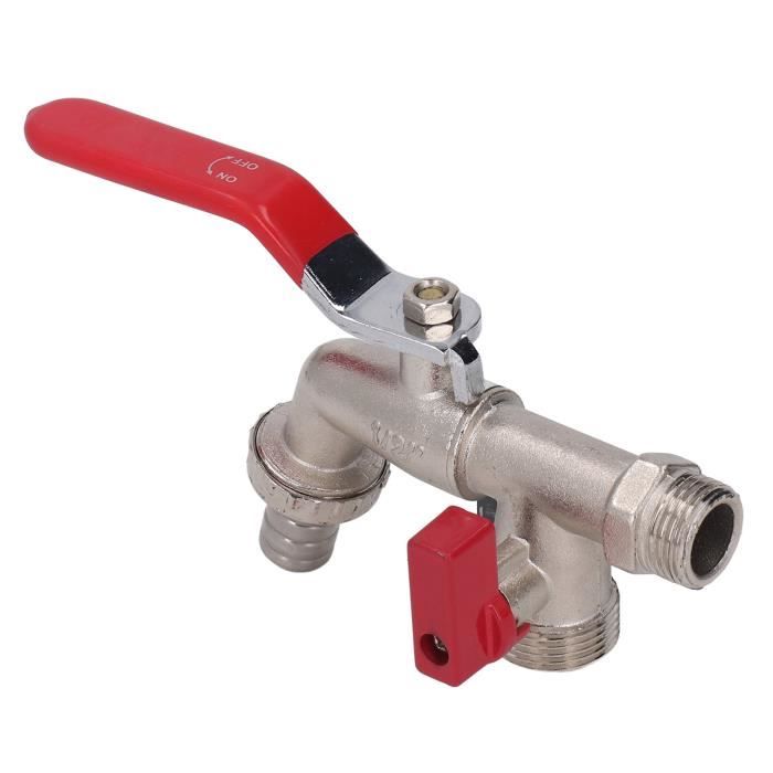 Cikonielf Robinet à double valve Robinet à double vanne 1 dans 2 ...