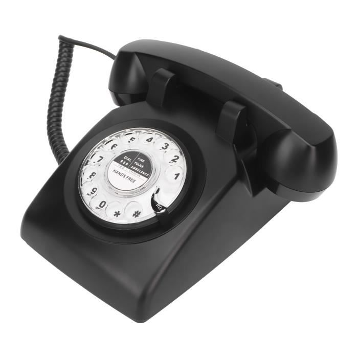 XIJ Téléphone rétro Téléphone Fixe Rétro Vintage, Ancien Téléphone ...