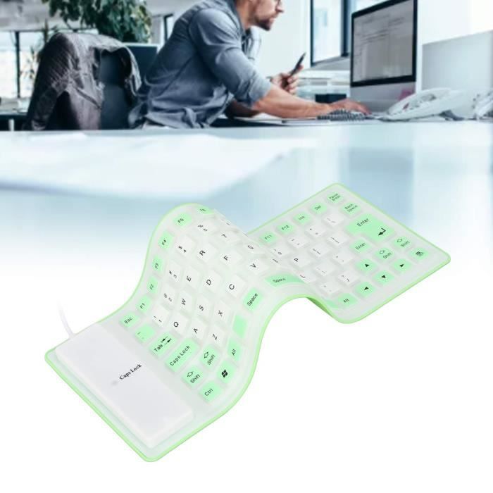 Milleplus-Soft Silicone Keyboard Silicone Keyboard Fully Sealed Design ...