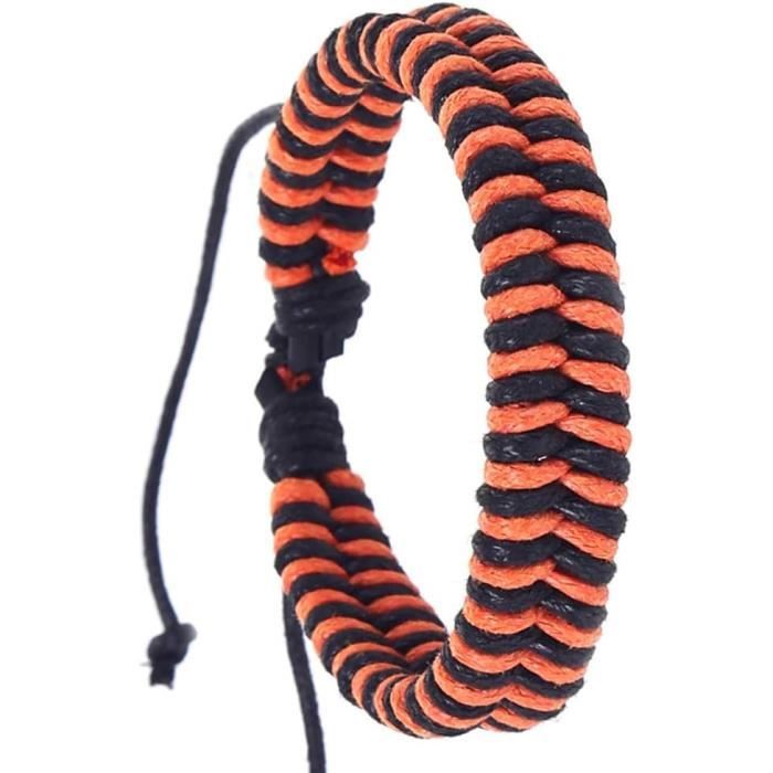 Bracelet Simple Hommes Faits À La Main Tissés Mode Rétro Bracelets De ...