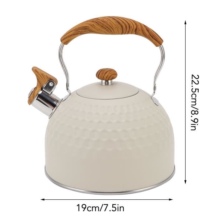 ROM Bouilloire Sifflante Théière Cuisinière Classique, 2.5L Manche En ...