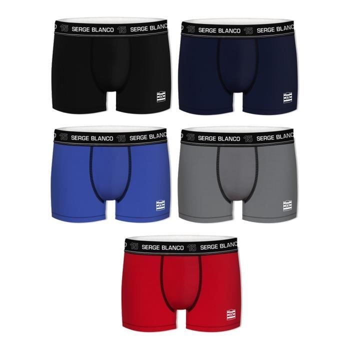 Boxer homme Serge Blanco Confort et Qualité -Assortiment modèles photos ...