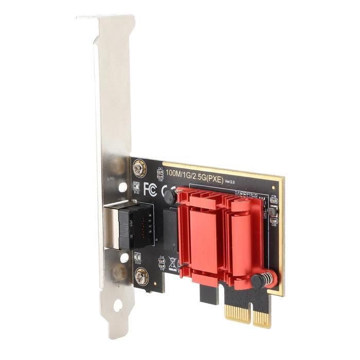 Carte Réseau Ethernet PCI Express - QIILU - 2,5G - 10/100/1000 jusqu'à ...