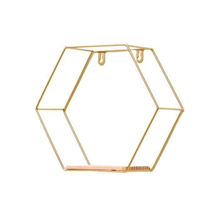 Support hexagonal en fer petit pot support d'étagère murale support de ...