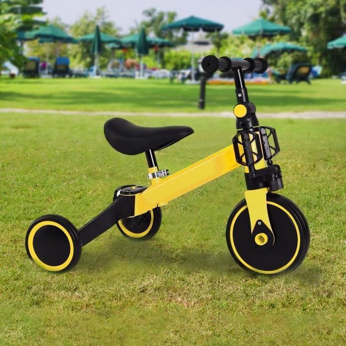2 En 1 Tricycle Vélo Enfant 1-4 Ans-Tricycle Bébé Évolutif, Charge 25 Kg Guidon Réglable Pour ...