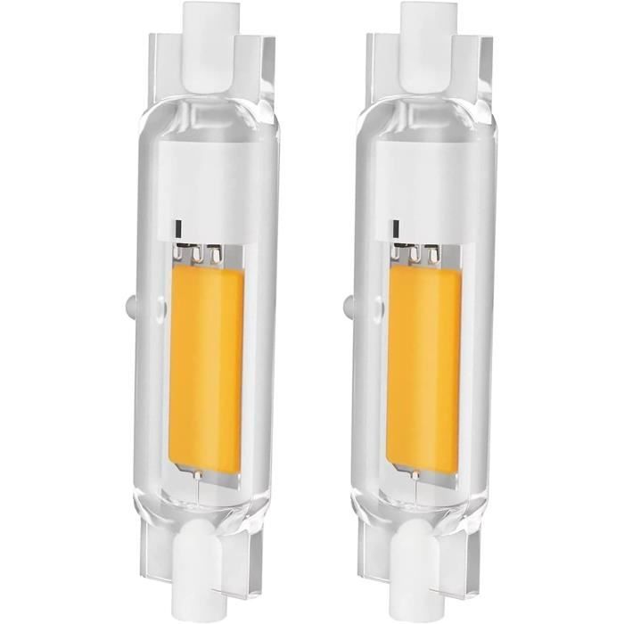Ampoules 10W R7S Led 78Mm Dimmable, R7S Led Ampoule Blanc Chaud 3000K ...