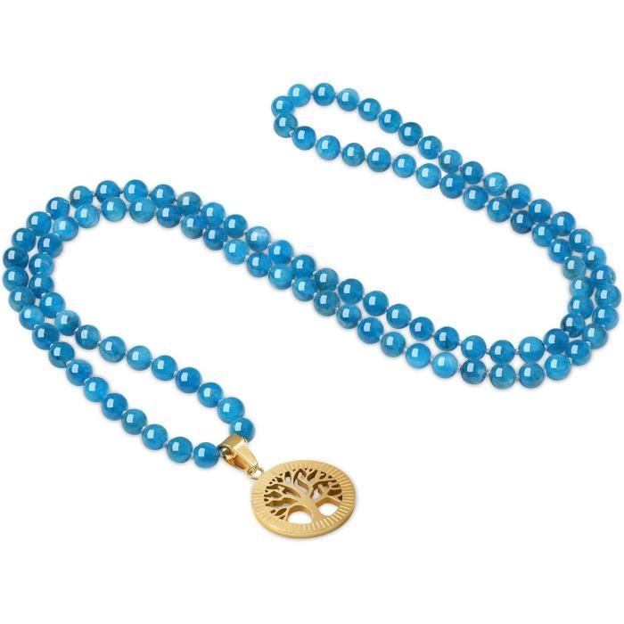 COAI Mala Noué 108 Perles Collier Pierre Charm Homme Femme340 - Achat ...