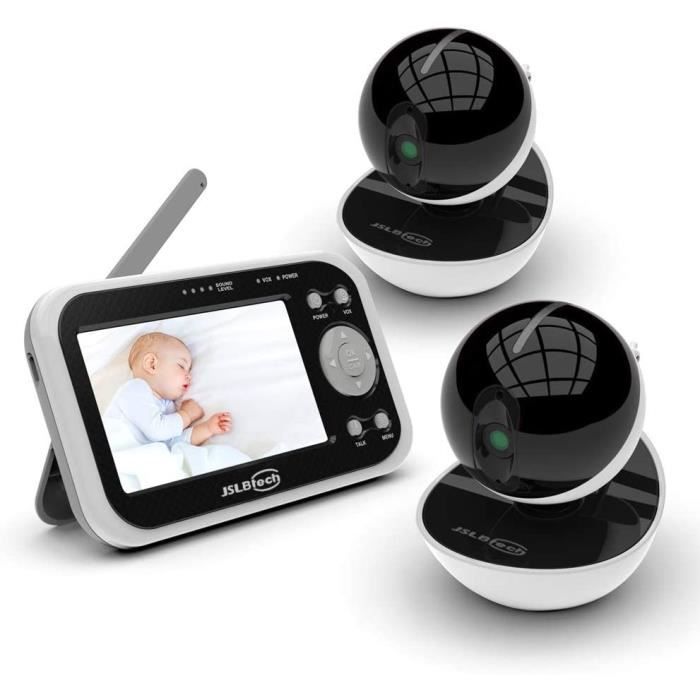 LBtech Babyphone Moniteur vidéo bébé avec écran LCD 4,3", Audio ...
