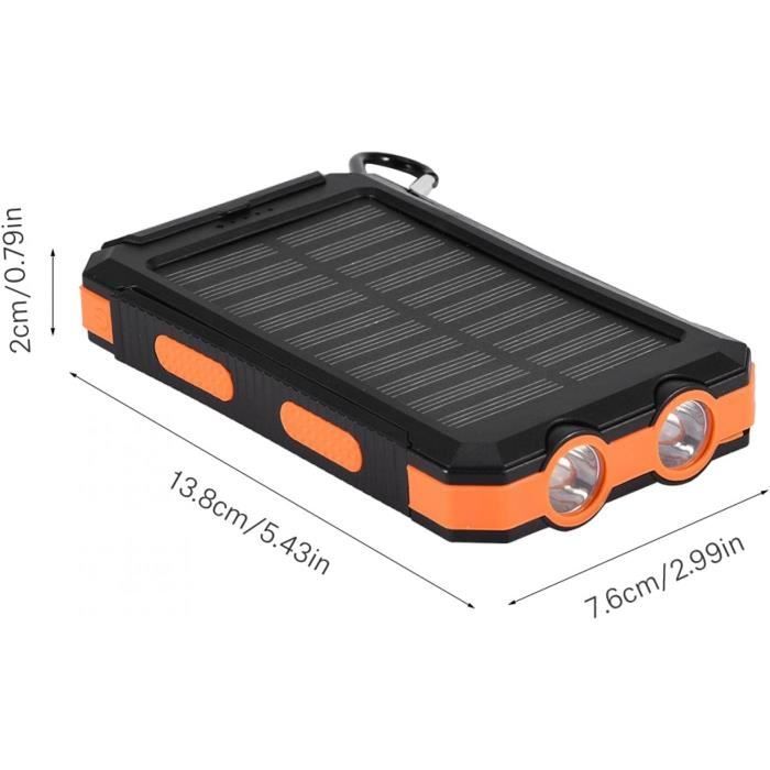 Solar Power Bank Chargeur Solaire Solaire 8000 - 10000Mah Avec Batterie Externe Universelle ...