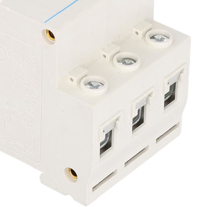 Disjoncteur 3P - SONEW - DZ47-63 C16 - Protection basse tension - Montage sur rail DIN - Taille ...