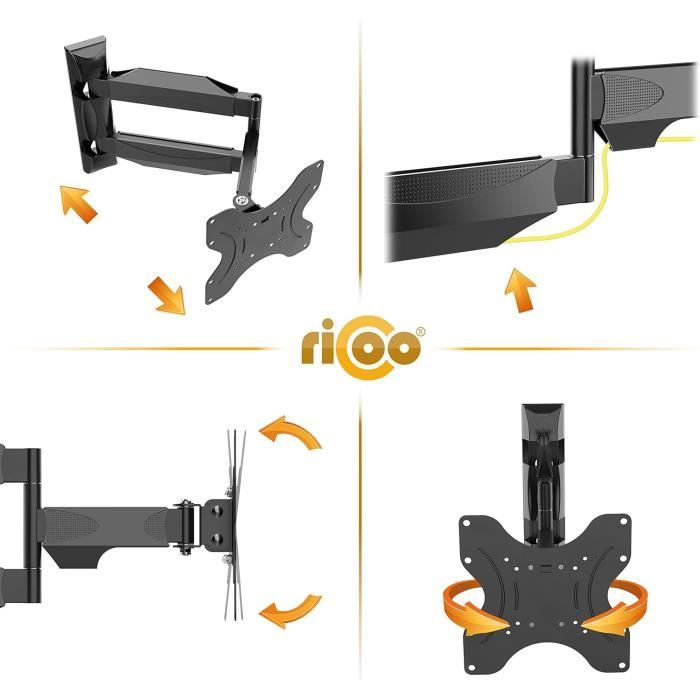 Support Murale TV Orientable S0822 Inclinable Universel 29-47" (74 ...