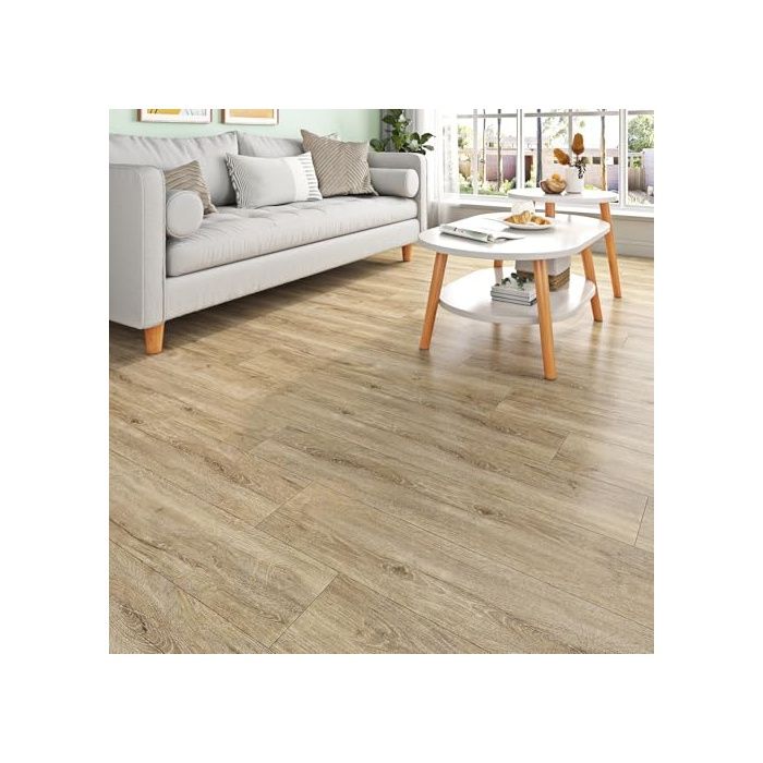 Dalle PVC Adhesive Sol Bois Chêne Clair 90x15CM Parquet Adhesif Sol ...