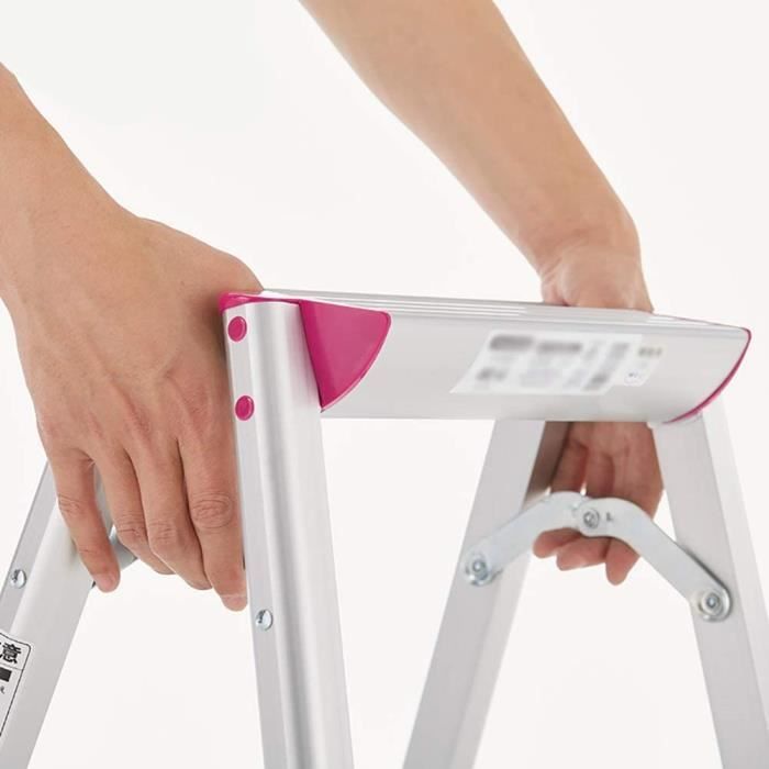 Échelle Ménage Escabeau Pliant étapes échelles, en Alliage d'aluminium léger Jardin Cuisine ...