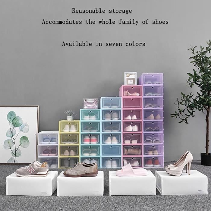 Boite Chaussures Empilables, Boite Rangement Chaussures En Platique ...