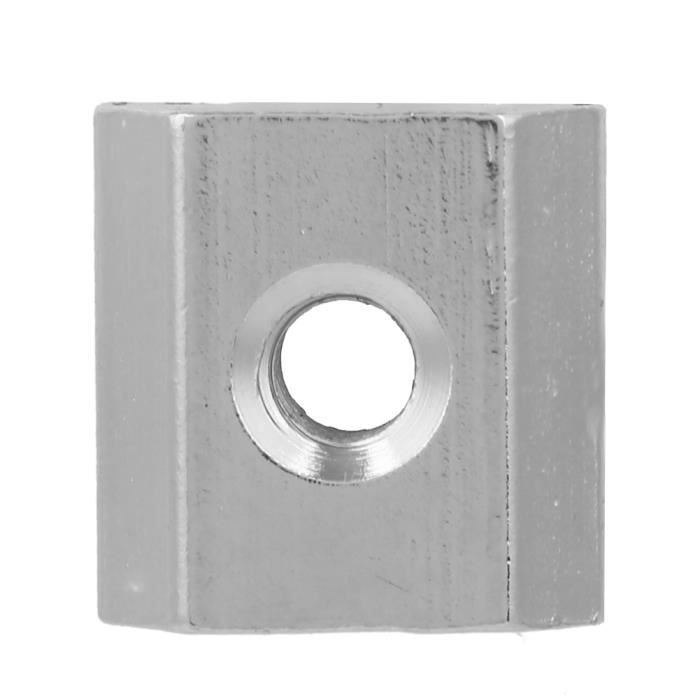 Duokon Écrou coulissant en T 30pcs 30 Série Kit d'Écrous T-Slot Bloc de Fixations Filetées à ...