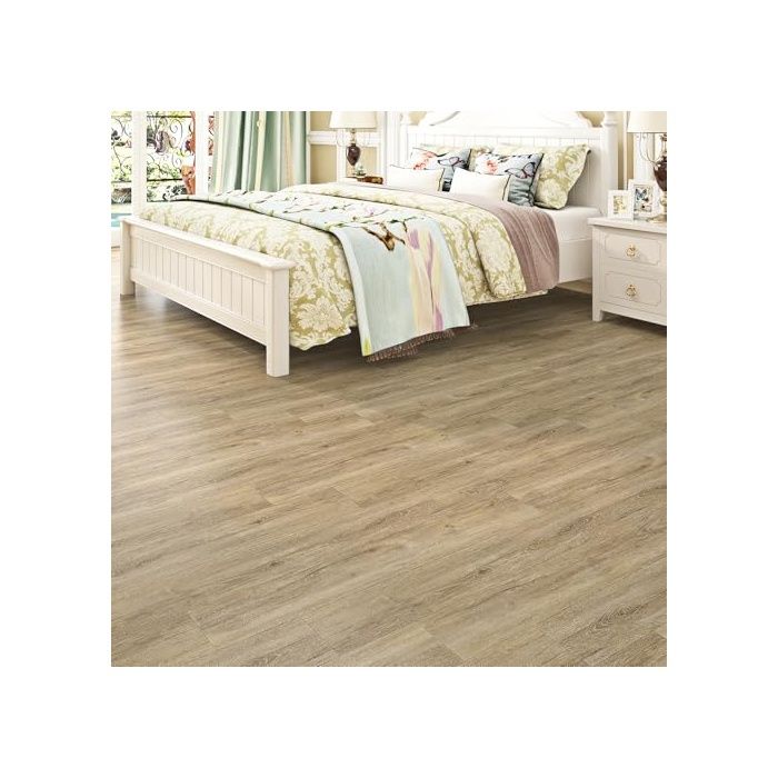Dalle PVC Adhesive Sol Bois Chêne Clair 90x15CM Parquet Adhesif Sol ...