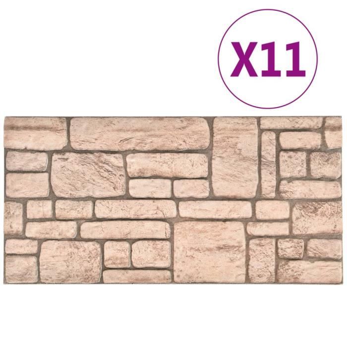 LAMBRIS BOIS - LAMBRIS PVC - Panneaux muraux 3D avec design de brique ...