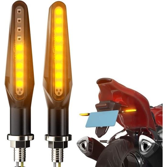 Feux Clignotant LED Moto Universel Clignotant Moto Homologuée ...