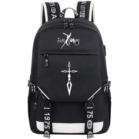 Fate Zero Anime Sac d'école Lumineux Laptop Backpack étudiant Sac à Dos ...