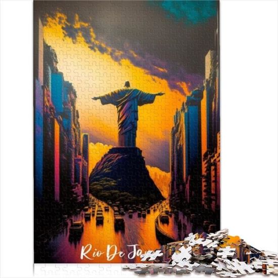 Puzzle pour adultes - Artsy Rio de Janeiro - 1000 pièces - Carton ...