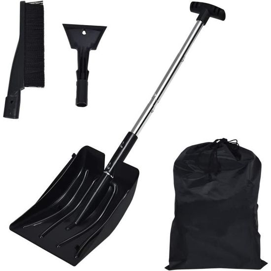 GOPLUS Kit de Pelle à Neige 3 en 1&Grattoir à Glace, Kit de Déneigement ...
