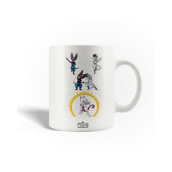 Mug - Dragon Ball - Beerus Frieza Mewtwo - Céramique - 30cl ...